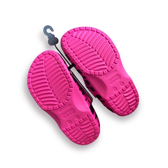 CROCS | Shoes | Crocs Pink Zebra Animal Clog Sandal Womens Size 5 ...